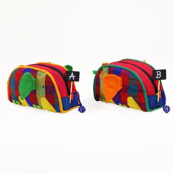 Elephant Zip Pouch, Caboose - Lionheart Imports